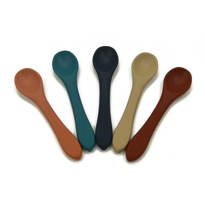 China Van de het Silicone Voedende Lepel van Panda Ear de hygiënische Zuigelingen van de Peuterskinderen Te koop