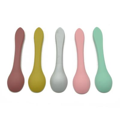 China Van de het Silicone Voedende Lepel van Panda Ear de hygiënische Zuigelingen van de Peuterskinderen Te koop