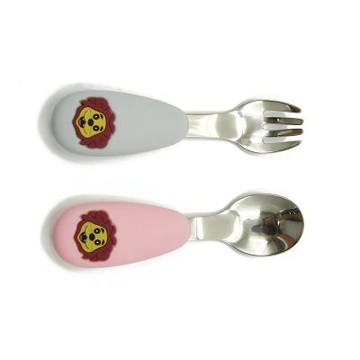 Cina Acciaio igienico libero della coltelleria PBA Mini Baby Silicone Fork Stainless in vendita