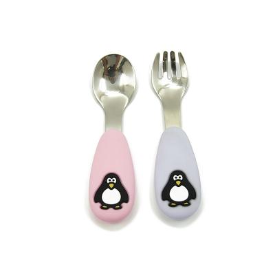 Cina Insieme molle amichevole di Eco Flaware della copertura del silicone del cucchiaio di acciaio inossidabile dello SGS in vendita