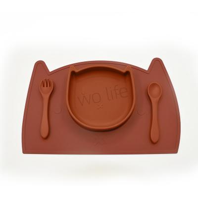 Cina Cassaforte stabilita d'alimentazione di a microonde delle busbane francesi BPA del bambino libero impermeabile del silicone in vendita