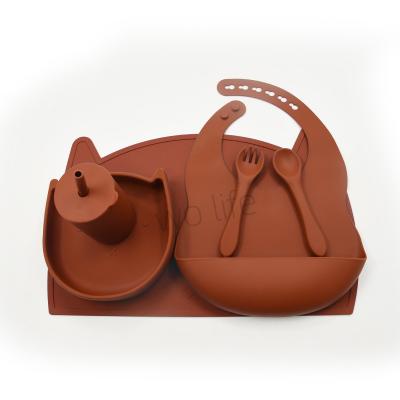 Cina Cassaforte stabilita d'alimentazione di a microonde delle busbane francesi BPA del bambino libero impermeabile del silicone in vendita