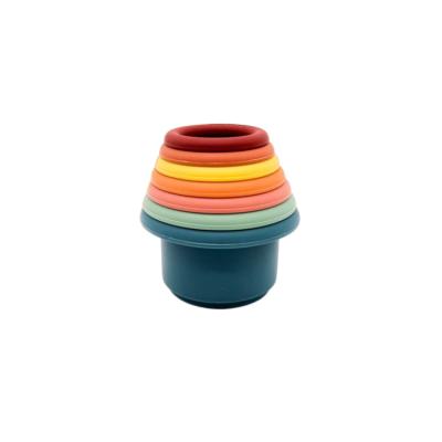 Cina Tazze libere Toy For Early Educational Develop di incastramento del silicone di BPA in vendita