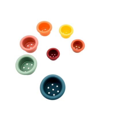Cina Tazze libere Toy For Early Educational Develop di incastramento del silicone di BPA in vendita