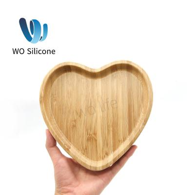 Cina Cuore della piastrina 18cm del silicone del bambino di aspirazione a forma di in vendita