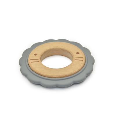 China Kaubares geruchloses hölzernes Baby zahnender Toy Nursing Food Grade zu verkaufen