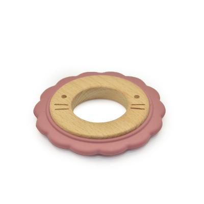 China Kaubares geruchloses hölzernes Baby zahnender Toy Nursing Food Grade zu verkaufen