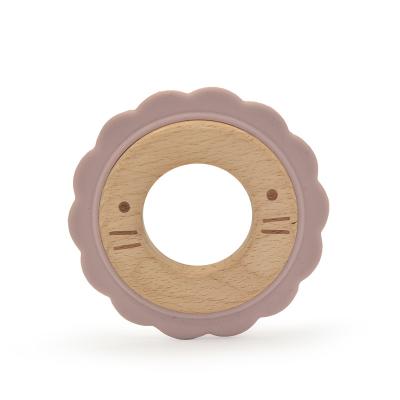 China Kaubares geruchloses hölzernes Baby zahnender Toy Nursing Food Grade zu verkaufen