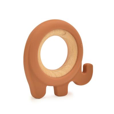 Cina Colore di legno di cura di Teether EN71 Pantone del bambino del silicone in vendita