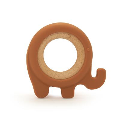Cina Colore di legno di cura di Teether EN71 Pantone del bambino del silicone in vendita