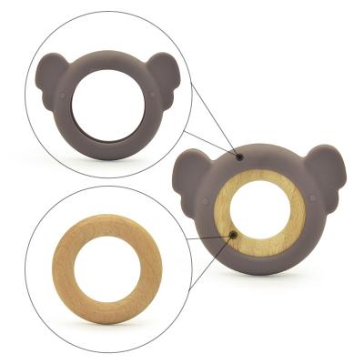 Cina La koala di legno naturale di Teether del silicone di NUBY modella BPA libero in vendita