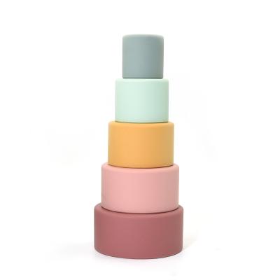 Cina OEM che impila il bambino delle tazze EN71 che costruisce Toy Early Educational 5Pcs Montessori in vendita