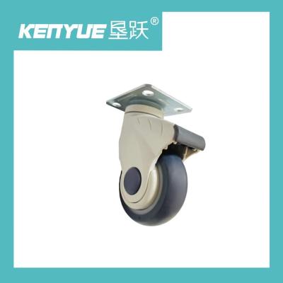 China Swivel Mobile Plastic Hospital CE TPR Medical Castor Wheels With Brake for sale