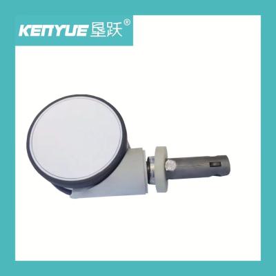 中国 6インチの中央制御の医学の足車は病院のために白いSのタイプを動かす 販売のため