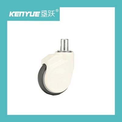 中国 5インチの病院のために物質的な白い医学の病院用ベッドの足車のABS TPR 販売のため