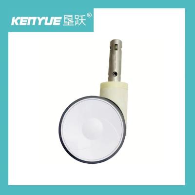 中国 5つのインチの中央制御の病院用ベッドの足車の医学の熱心な白 販売のため