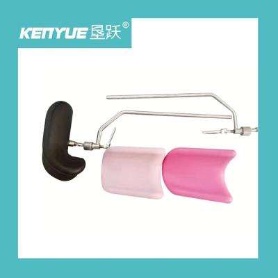 China Stainless Steel Leg Support Black Metal Obstetric Operating Table for sale