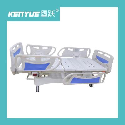 China Adjustable Blue Electric Hospital Nursing Bed 770mm Five Function With Cover for sale