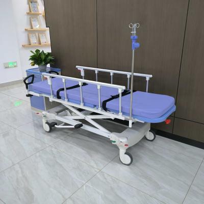 Cina Portafogli idraulici Equipaggiamento ospedaliero Equipaggiamento medico Camionetto per pazienti Corrimano pieghevole Trasferimento di sedia a rotelle in vendita