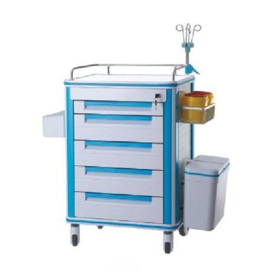 China Drug Dispenser Medical Instrument Trolley Stainless Steel Frame For Nurses for sale