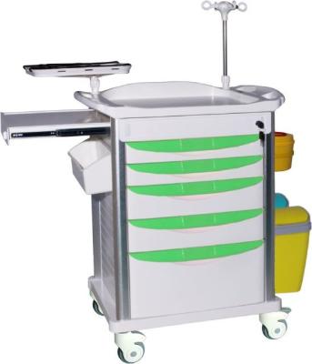 Cina Lega di alluminio 70mm carretto medico del carrello di 4 poste con i cassetti in vendita