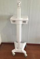 China Hospital Laptop Computer Workstation Trolley With Electrically Adjustable Height for sale