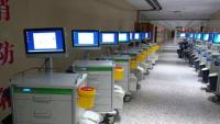 China Computer Medication Carts For Hospital Workstation Trolley Electrically for sale
