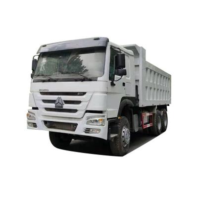 China 6X4 aandrijving Wiel Gebruikte Howo Dump Trucks 25 Ton 371HP Euro 2 Tipper Trucks met 10 banden Te koop