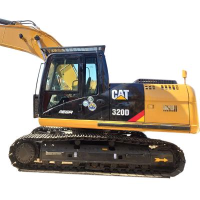 China 103kw 320D graafmachine 20 ton Gebruikte Caterpillar Crawler graafmachines met 410L brandstoftank Te koop