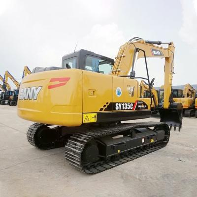 Cina SY135C Escavatore idraulico a trascinatore da 13 tonnellate con peso operativo medio in vendita