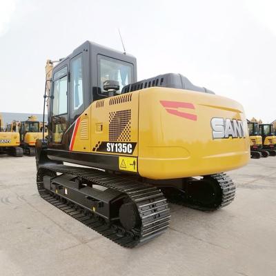 Cina SY135C Escavatore idraulico a trascinatore da 13 tonnellate con peso operativo medio in vendita