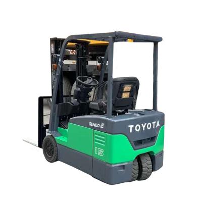 China Elektrische vierwielaandrijving 1 ton 1,5 ton 2 ton Gebruikte Toyota met 1070 mm vorklengte Te koop