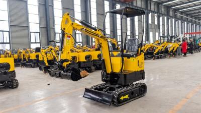 Cina Miniescavatore da 1 tonnellata con lunghezza totale del binario di 1230 mm e sistema idraulico avanzato in vendita