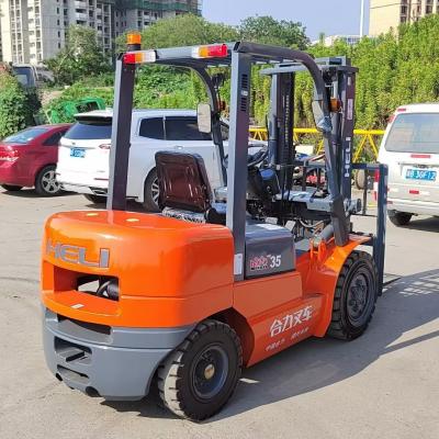 China Chinese HELI 3,5 ton gebruikte dieselforklift met flexibele manoeuvrabiliteit Te koop