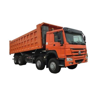 中国 手動窓 SINO トラック 12ホイラー LHD 50tons 中古 8x4 中古 HOWO ターパーダンプトラック 販売のため