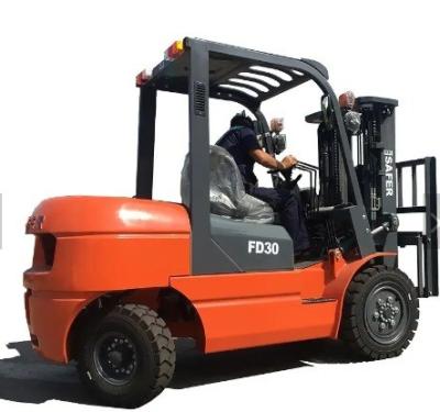 China FD30 Diesel vorkheftruck met 4300 kg gewicht en 125 mm vorkbreedte aangedreven door Isuzu motor Te koop