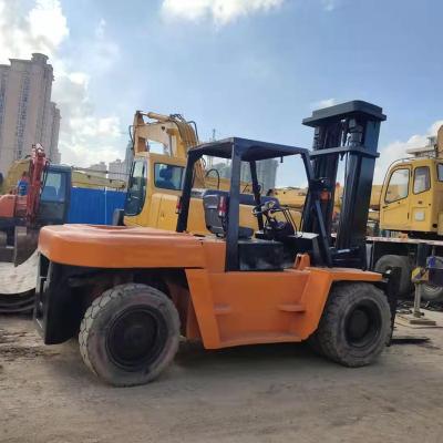China 4.5m Lifting Diesel Forklift with Non-slip Off-road Tire and 10ton Capacity for sale