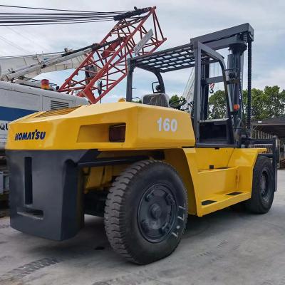 Cina Aziende agricole 16 tonnellate di gasolio Usato carrello elevatore Komatsu con altezza di sollevamento 4m e larghezza di forcella 150m in vendita