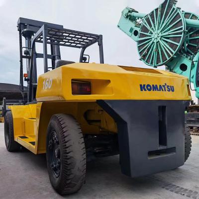 Cina Aziende agricole 16 tonnellate di gasolio Usato carrello elevatore Komatsu con altezza di sollevamento 4m e larghezza di forcella 150m in vendita