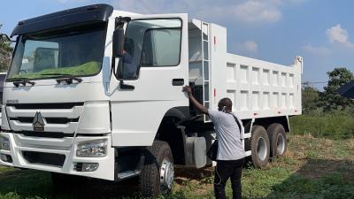 중국 사용 된 틱퍼 트럭 371HP 8 * 4 건설 광산 35tons 덤프 트럭 WEICHAI 엔진 판매용