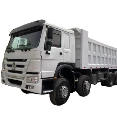 China 35tons 371HP Sinotruk HOWO camiões de descarga usados 8*4 camião de remoção para mina de construção à venda