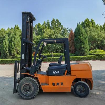 China 4.5ton Second Hand Used Forklift with Original Color and 1355mm Width for sale