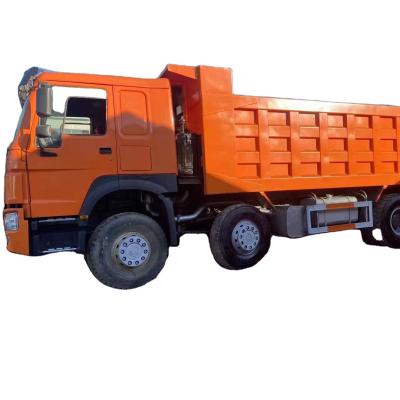 China 16 Tire Number LHD SINO Used Dump Truck HOWO 8X4 Heavy-duty Tipper Truck with HW Gear Box for sale