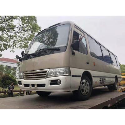 China 10. Cummins Diesel Engine 30 Seats Used Coaster Bus for Business Promotion for sale