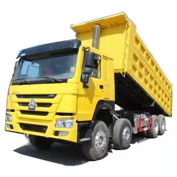 Cina Howo usato 8x4 12 ruote camion di scarico 375 Hp motore diesel camion di versamento di sabbia senza ESC in vendita