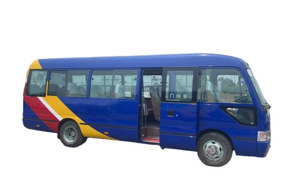 Quality 6-8L Engine Capacity Left Hand Drive Toyota Coaster Bus Highly Refurbished Used for sale