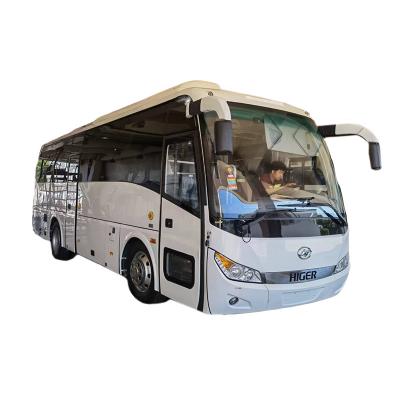 China Customer's Requirement 2022 Manual Transmission Luxury Coach Bus with 32 Seats and Tables for sale