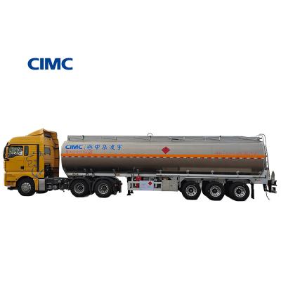 Cina High Capacity 48000 Liter Aluminum Alloy Gasoline Tanker Trailer With HOWO Chassis in vendita