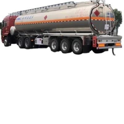 Cina 3 Axle 44m3 Liquid Petrol Aviation Kerosene Jet Fuel Transport Semi Trailer Tanker in vendita
