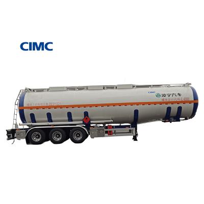 Cina CIMC LINYU 48000 50000Liter Fuel Tank Trailer 3 Axle 48m3 Aluminum Alloy Semi Trailer in vendita